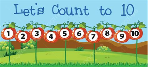 Math Count Number To Ten Drawing Design Scene Vector Drawing Design Scene Png And Vector With