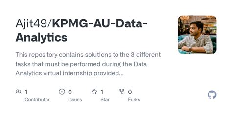 Github Ajit49 Kpmg Au Data Analytics This Repository Contains Solutions To The 3 Different