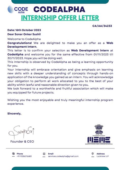 Internship Codealpha Learningandgrowing Onkar Sonar