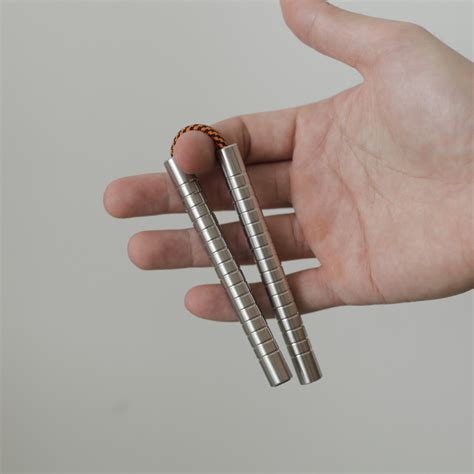Mini Nunchucks Nunchaku EDC Fidget Skill Toy For Freestyle Tricks Like Balisong Or Begleri