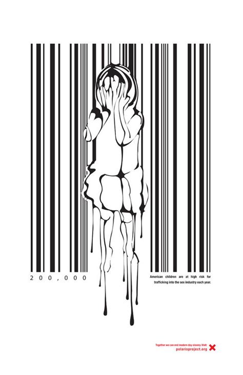 Bar Code Art Human Trafficking Illustration Design Swan Bar Code Art Human Trafficking Illustration Design Swan