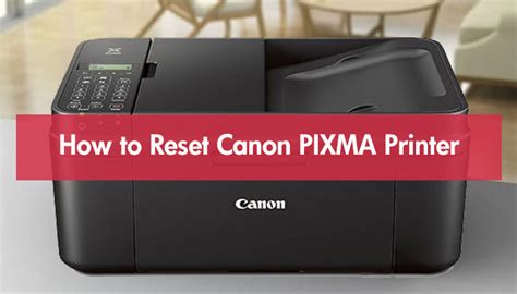 How To Reset Canon Pixma Printer
