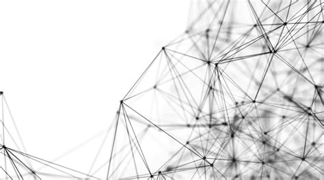 Premium Photo Connecting Dots And Lines And Triangles On The White