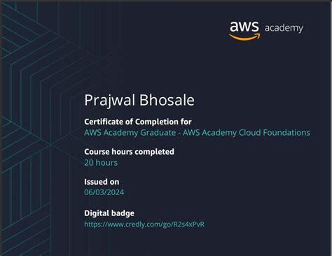 Completed Aws Cloud Architecting Course Prajwal Bhosale Posted On The