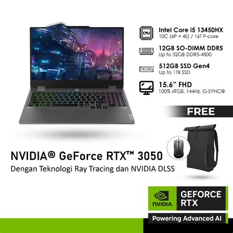 Jual Lenovo Loq Geforce Rtx Gb I Hx Gb Gb Windows Fhd Hz