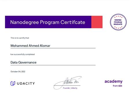 I Would Like To Share My Passed Certificate In Data Governance Thank