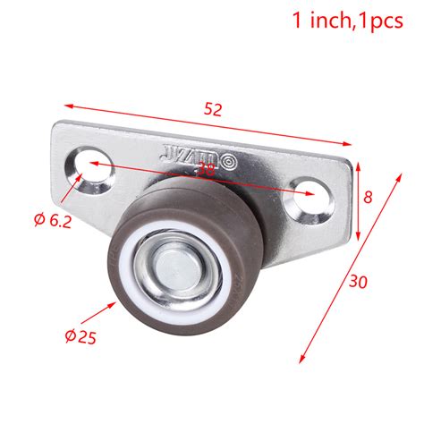 1 4pcs Small Furniture Caster Wheels Low Profile R Grandado