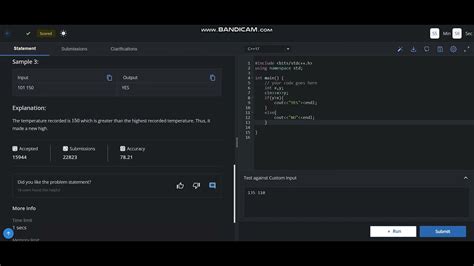 Heat Wave Codechef Starter 138 Youtube
