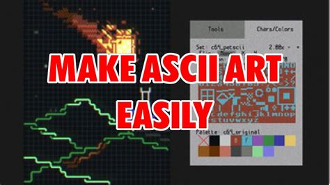 Playscii The Open Source Ascii Art And Animation Program Youtube