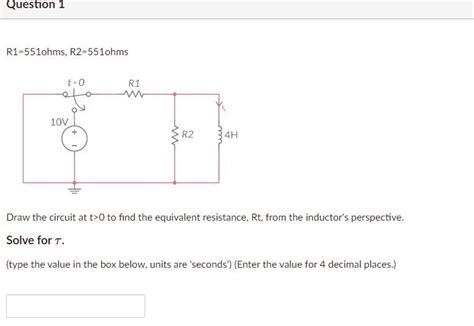 Solved Quick Rating RC RL Circuits With A Source After The Chegg Com