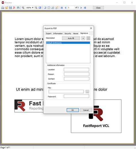 How To Create And Sign Pdf Files In Delphi With Multiple Digital Signatures Fast Reports