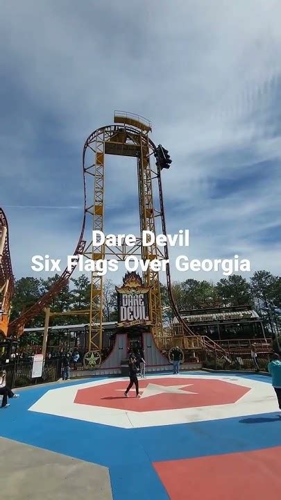 데어데블 식스 플래그 오버 조지아 미국 놀이공원 Youtube