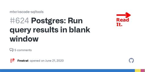 Postgres Run Query Results In Blank Window · Issue 624 · Mtxrvscode