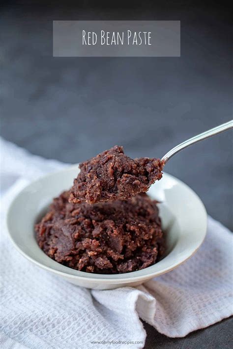 Sweet Red Bean Paste 紅豆沙餡 Oh My Food Recipes