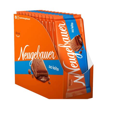 Chocolate Barra Neugebauer Ao Leite 80g Caixa Com 16 Un Shopee Brasil