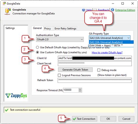 SSIS Google Analytics Source Connector ZappySys