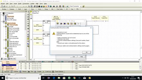 communication driver error 206 vision and samba plc hmi controllers and visilogic software