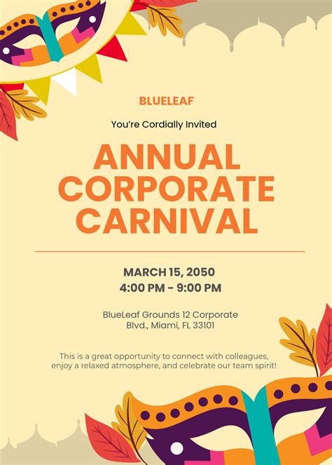 Free Carnival Invitation Template