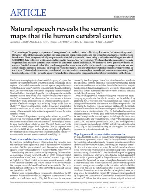natural speech reveals the semantic2 pdf functional magnetic