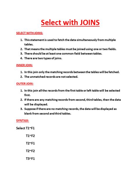 Joins Pdf Parameter Computer Programming Computer Science