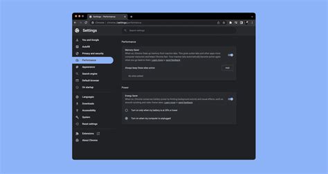 Google Chrome Introduces Memory And Energy Saving Modes