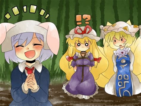 Safebooru 3girls Animal Ears Arms Behind Back Bdsm Blonde Hair Blush