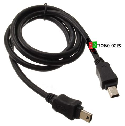 Usb 20 Mini B 5 Pin To Mini B 5 Pin Malemale Cable
