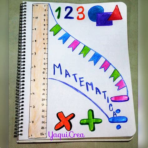 Portada Caratula De Matemática Portadas De Matematicas Portadas