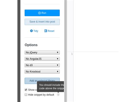 Tooltip Not Visible In New Stack Snippet Layout Due To Vertical Scrollbar Meta Stack Overflow
