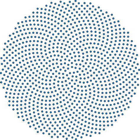 Polar Fibonacci Grid Sunflower Pattern Download Scientific Diagram