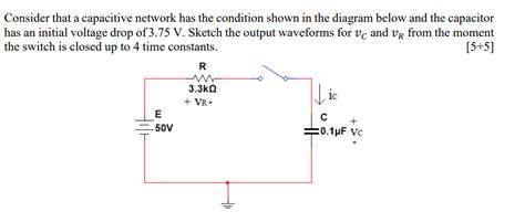 Solved Consider That A Capacitive Network Has The Condition Chegg