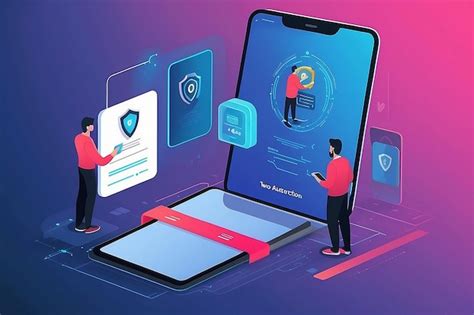 Twofactor Authentication Concept Illustration Premium Ai Generated Image