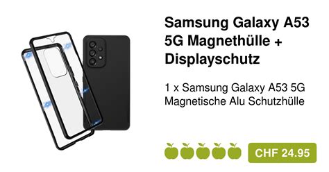 Galaxy A53 5g Magnetische Alu Schutzhülle Schwarz