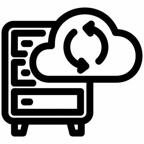 cloud data network server internet computer connection icon