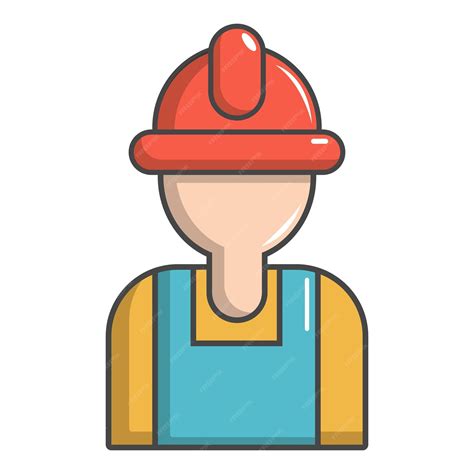 Premium Vector Construction Worker Icon Cartoon Illustration Of Construction Worker Vector