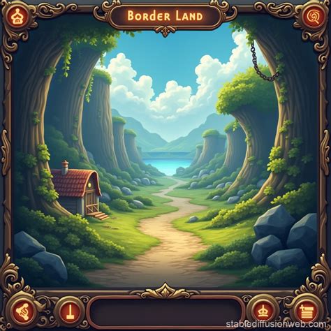 Game Interface Window For Border Lands Stable Diffusion Online