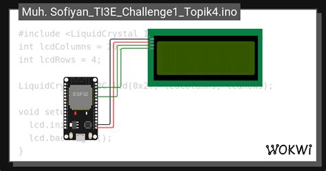Muh Sofiyan TI3E Challenge1 Topik4 Ino Wokwi ESP32 STM32 Arduino