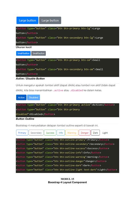 Belajar Menggunakan Bootstrap Framework Docx Mukhammad Atoillah