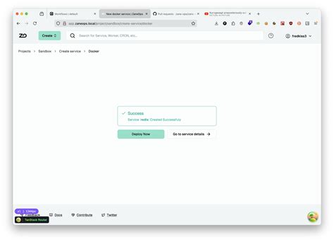 Screenshots Zaneops Documentation