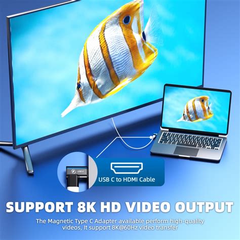 Ankndo W Usb Magnetic Adapter Usb C To Type C Gbps Fast Charging Magnet Converter Cable