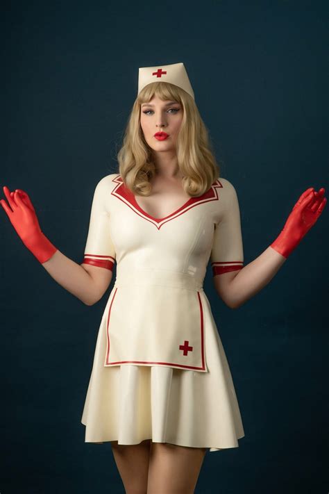 Latex Nurse Dress Etsy 日本