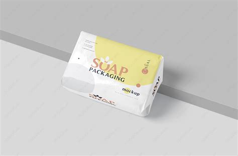 精美肥皂包装样机PSD素材 02