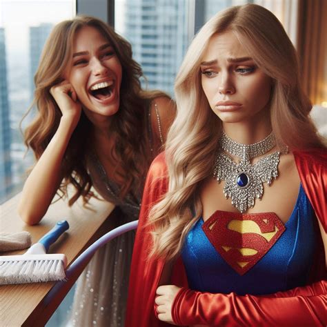 Supergirl Turned Into Supermaid By Kickingnick On Deviantart