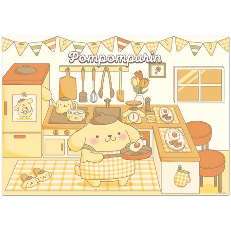 お風呂ポスター【ポムポムプリン マイルーム】マグネットシート製【宅配便限定】 サンリオポムポムプリン マグネットパーク