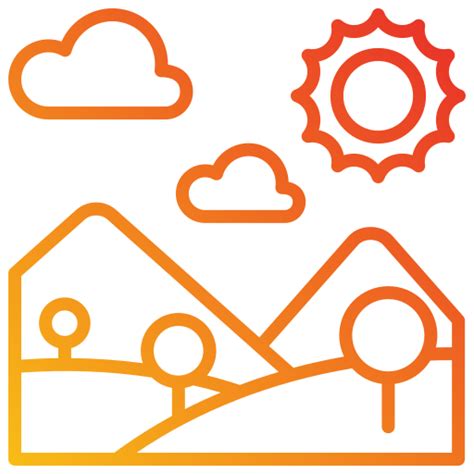 Landscape Generic Gradient Icon Landscape Generic Gradient Icon