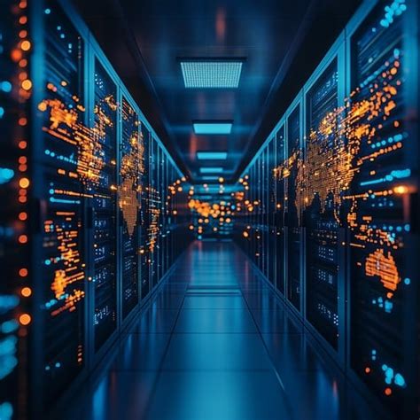 Free Futuristic Server Room Photo Server Technology Futuristic Download At Stockcake