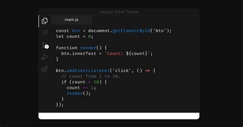 Jupyter Dark Theme By Alan Ruiz Mondragon Vs Code Themes