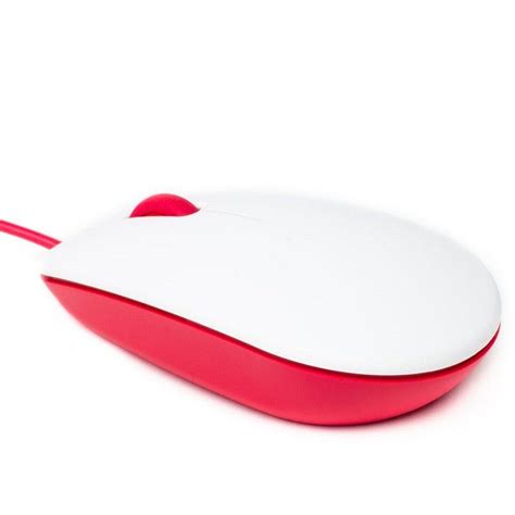 Official Raspberry Pi Mouse Red White