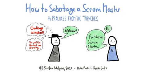 How To Sabotage A Scrum Master 44 Anti Patterns From The Trenches Scrum Org