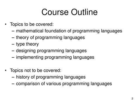 Cse 321 Programming Languages Overview Ppt Download